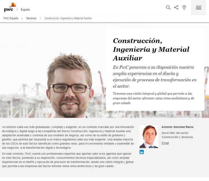 Construcción, Ingeniería y Material Auxiliar - PwC España