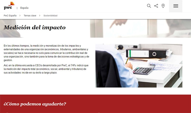 Medición del impacto - Sostenibilidad